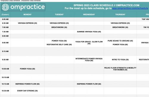 About Our Classes - Ompractice